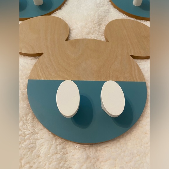 Disney | Wall Decor | Disney Mickey Mouse Wall Hooks Wooden Wall Mount ...